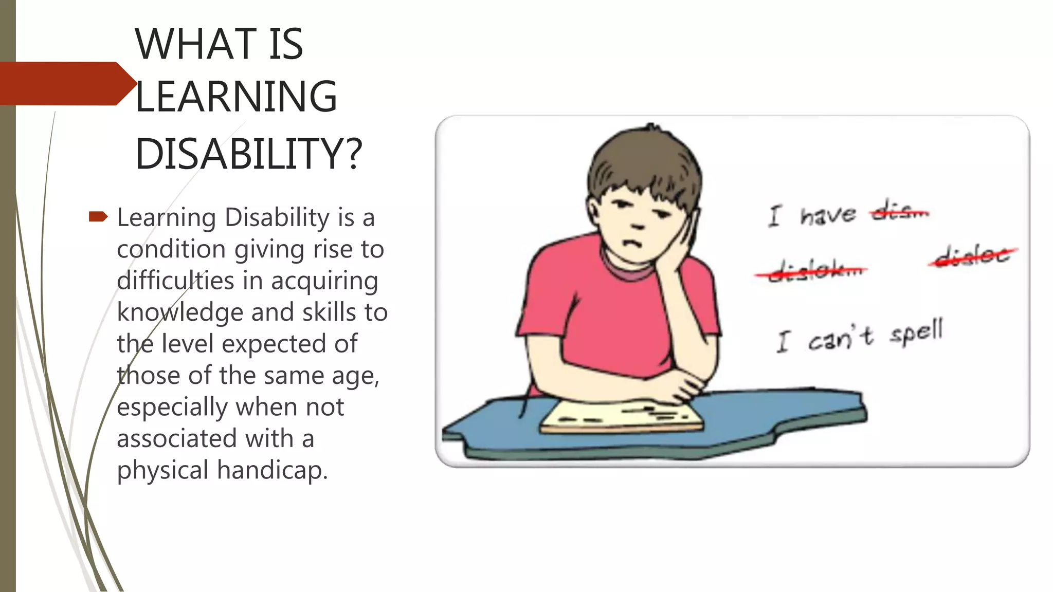 Learning disability and disorder | PPT