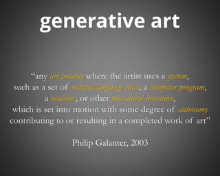 Generative Art (a gentle introduction) | PDF