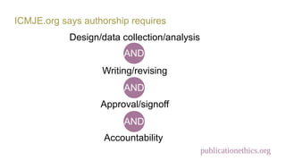 Towards better research authorship | PPT