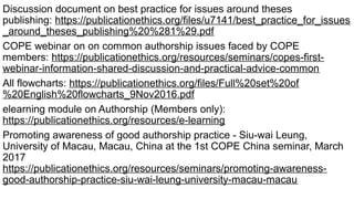 Towards better research authorship | PPT