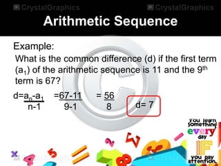 Arithmetic Sequence | PPTX