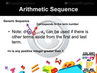 Arithmetic Sequence | PPTX