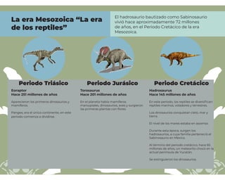 El Sabinosaurio, un gigante en Aguascalientes | PDF
