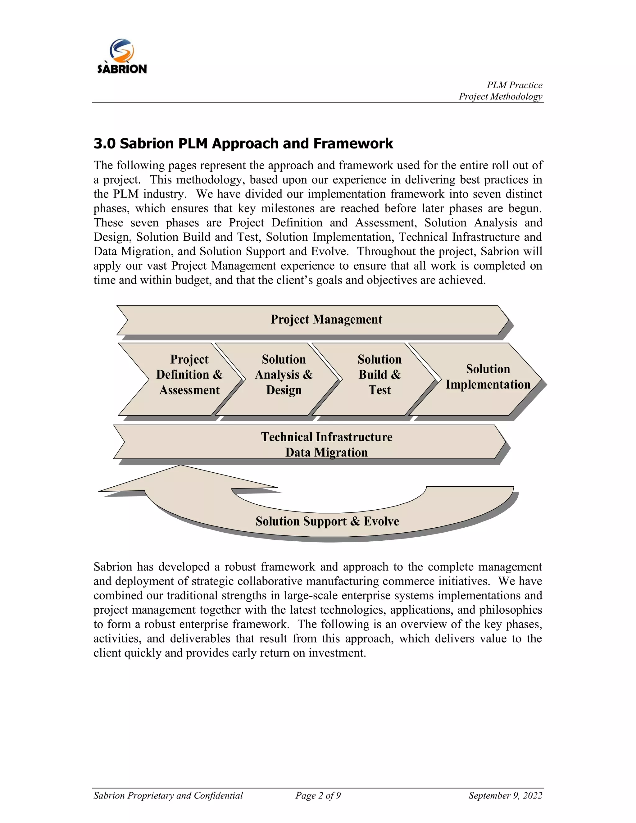 Sabiron PLM Project Methodology.pdf