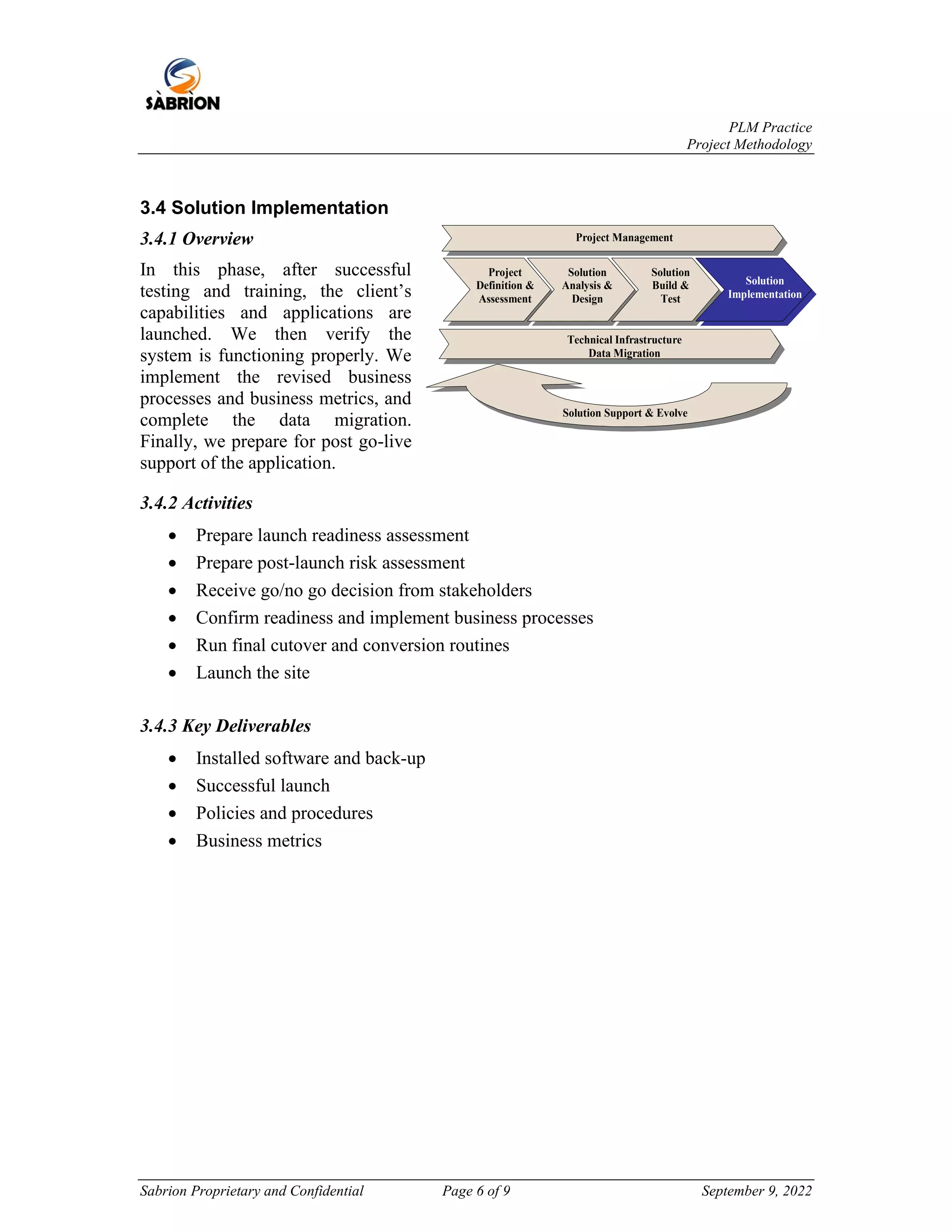 Sabiron PLM Project Methodology.pdf