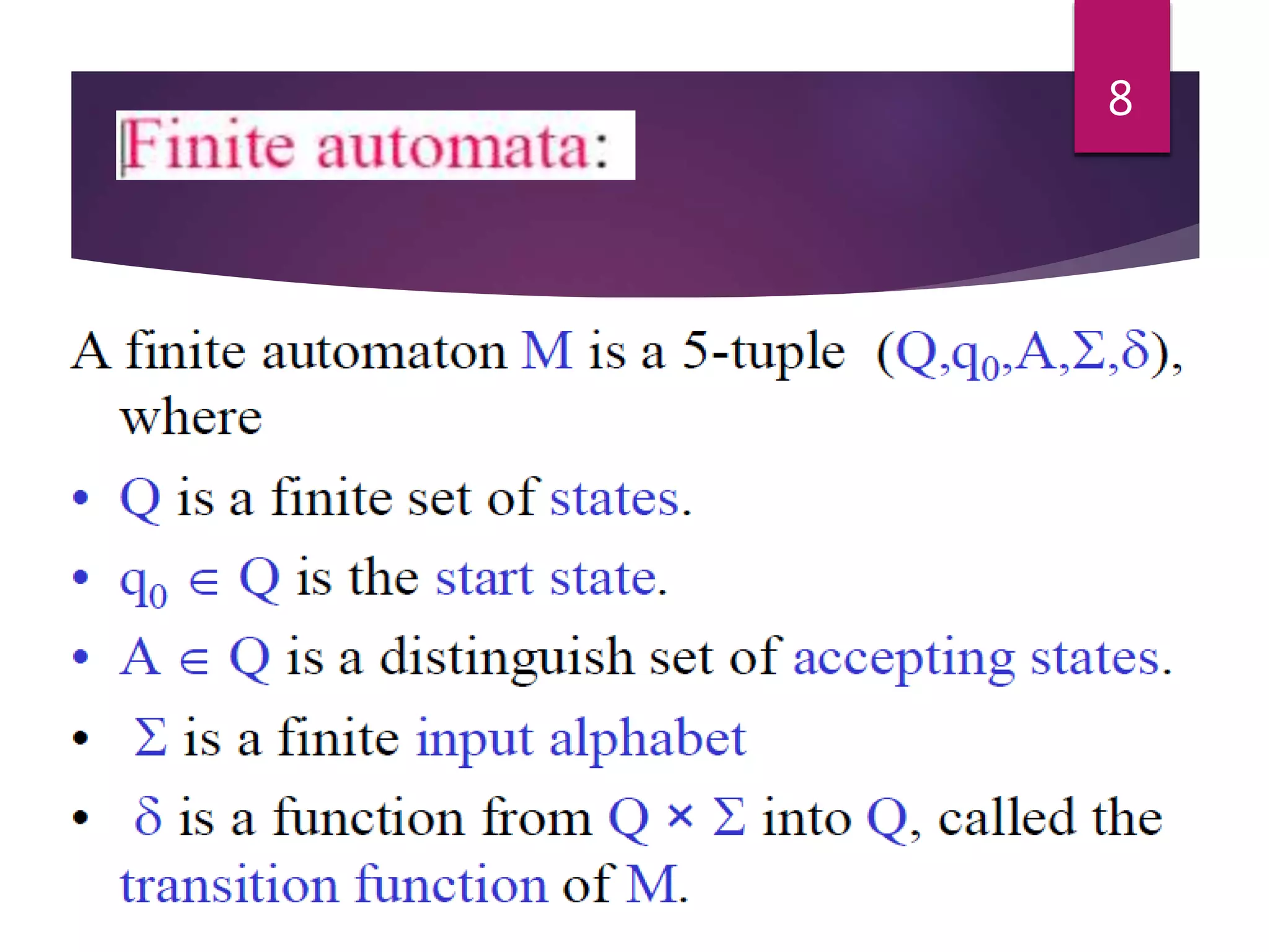 finite automata | PPTX