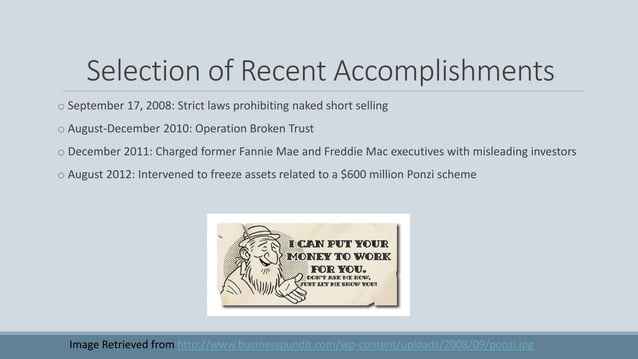 History and Role of the Securities and Exchange Commission | PPT