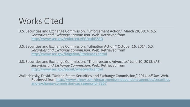 History and Role of the Securities and Exchange Commission | PPTX