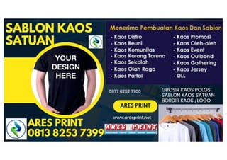 TEMPAT-SABLON-KAOS-KOTA-TANGERANG-ARES-PRINT | PDF