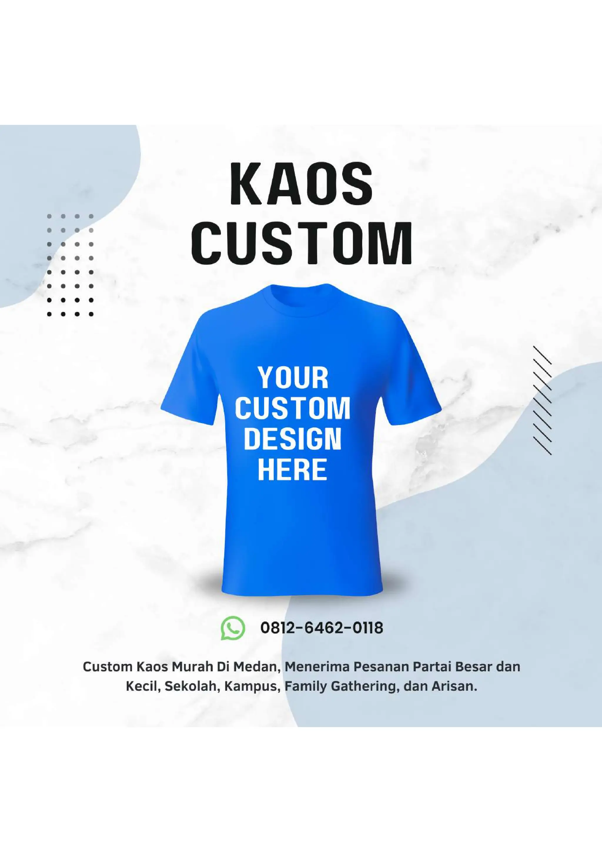 Terbaik,WA:0812-6462-0118, Baju Kaos Lengan Panjang Terbaik Di Medan, Spesialis Custom Baju | PDF