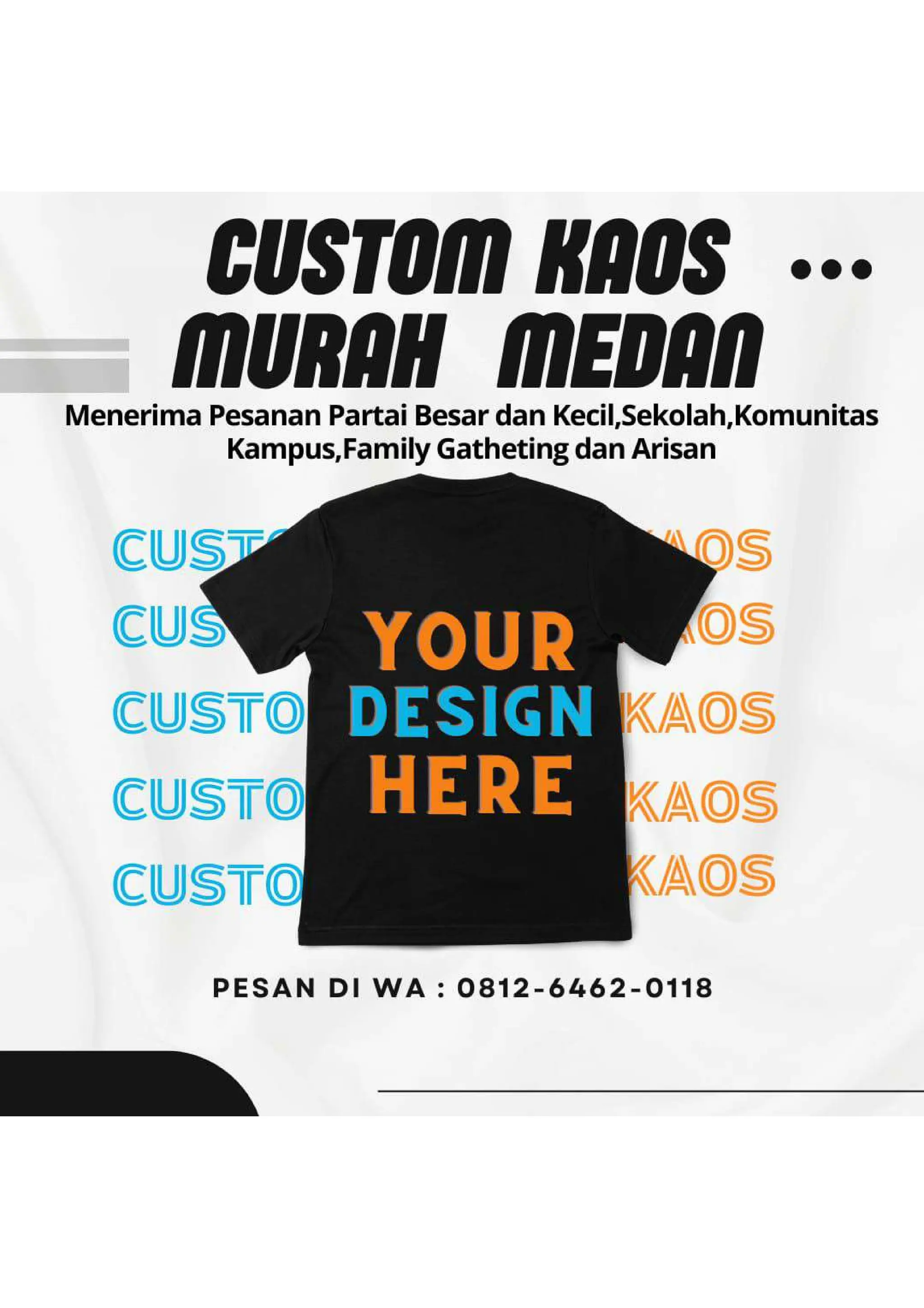 Terbaik,WA:0812-6462-0118, Baju Kaos Lengan Panjang Terbaik Di Medan, Spesialis Custom Baju | PDF