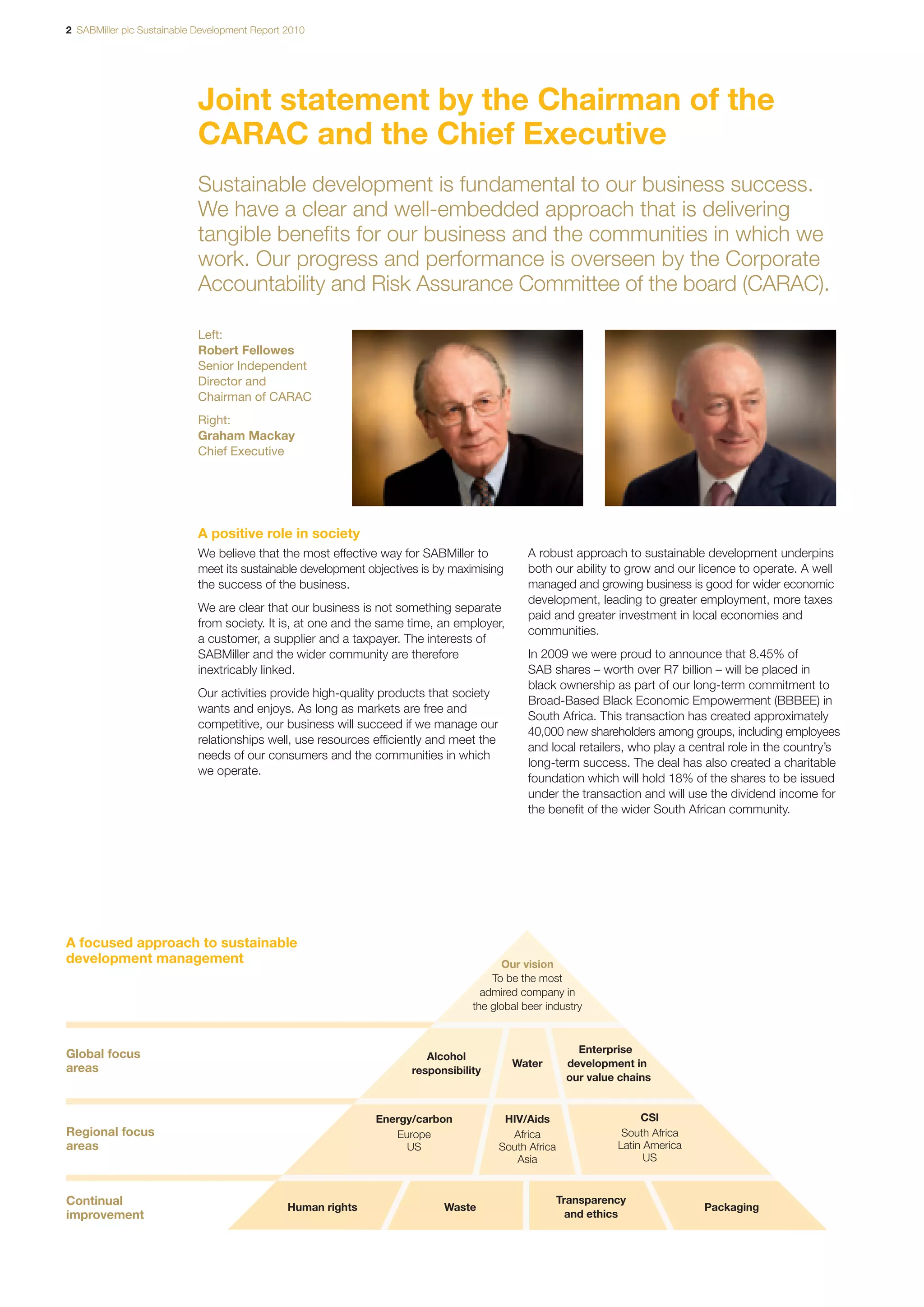 Sab miller sustainable_ development_report | PDF