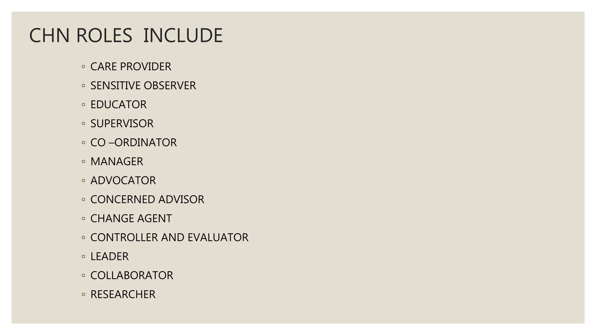 PRINCIPLE & SCOPE OF COMMUNITY HEALTH NURSING AND ROLE OF COMMUNITY ...