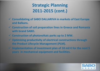 Sabo S.A. Presentation | PDF