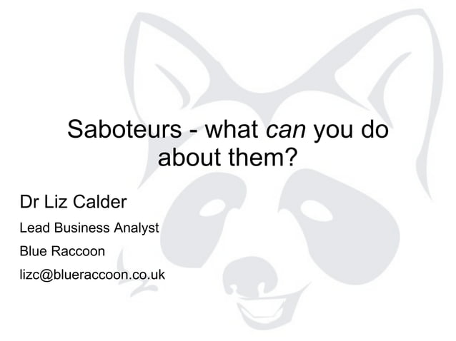 Saboteurs | PPTX