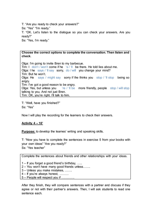 Saboy tpd - secondary - lesson 3 | DOCX