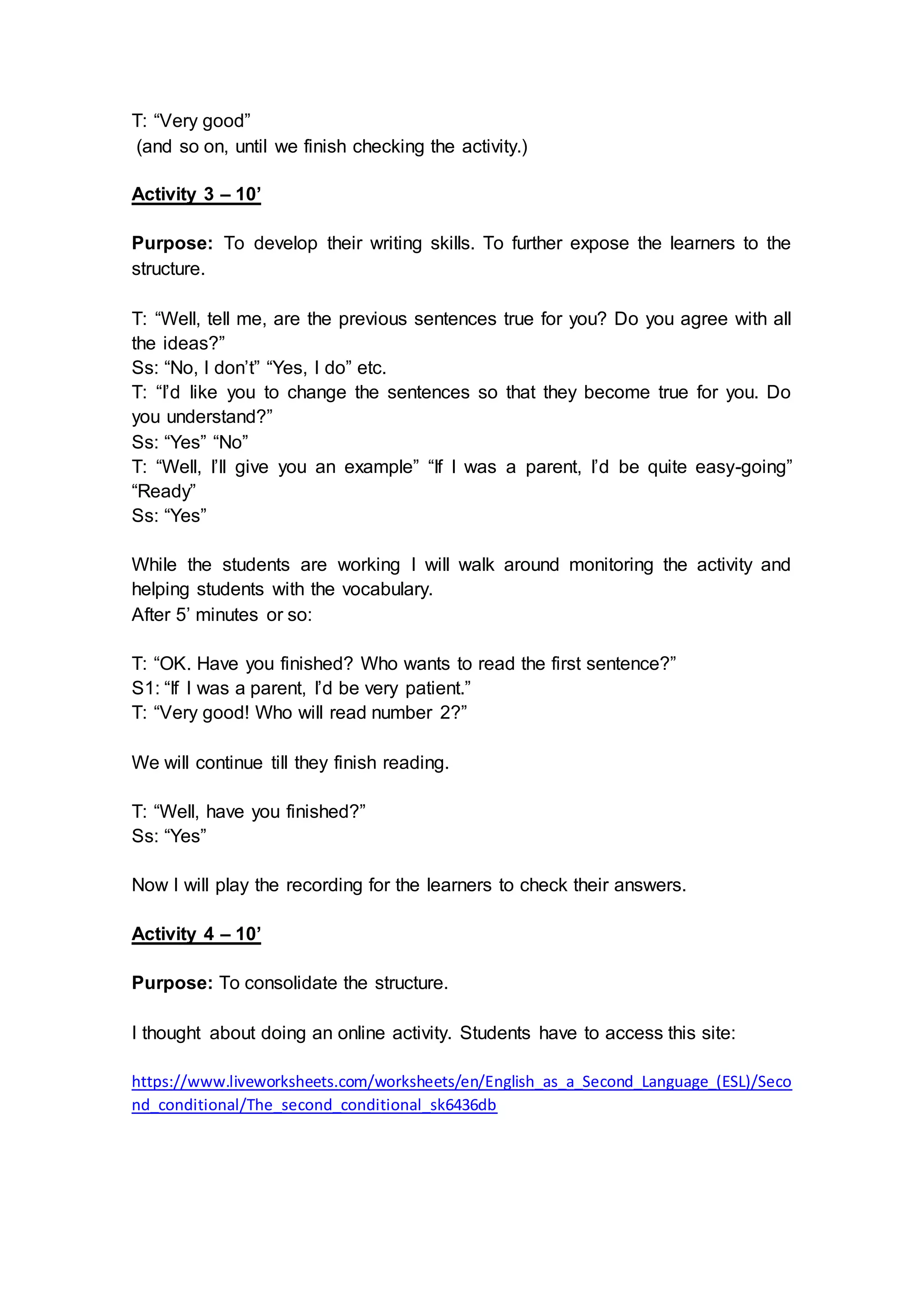 Saboy tpd - secondary - lesson 4 | PDF