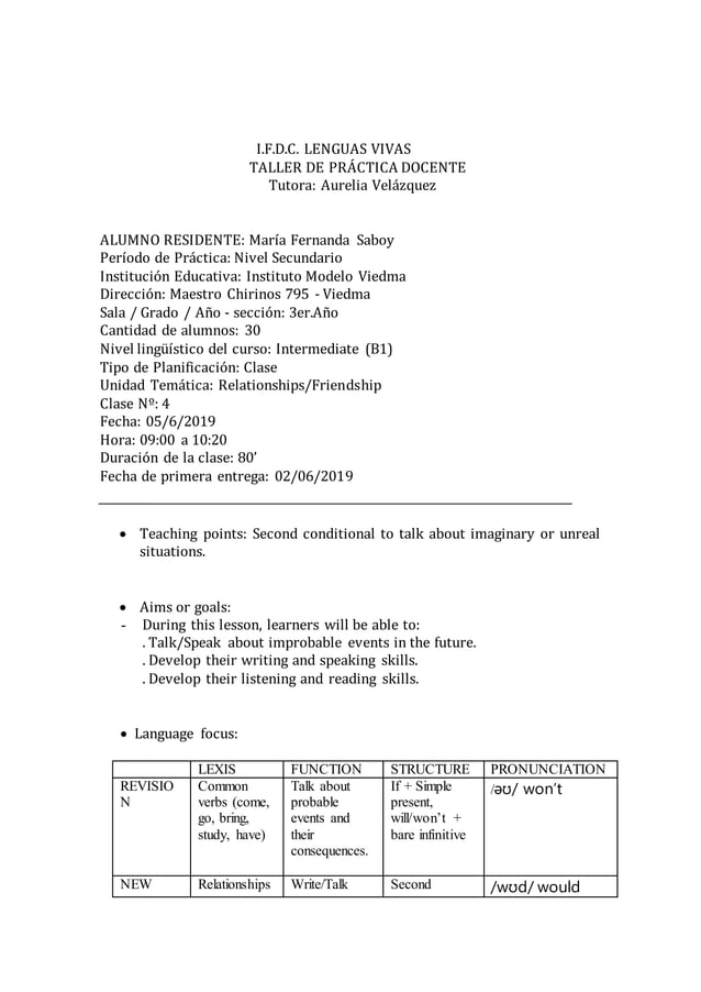 Saboy tpd - secondary - lesson 4 | PDF