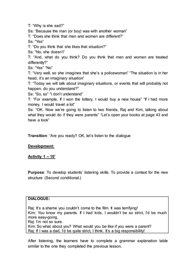 Saboy tpd - secondary - lesson 4 | PDF
