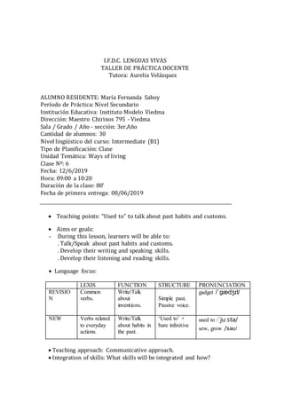 Saboy tpd - secondary - lesson 6 | PDF