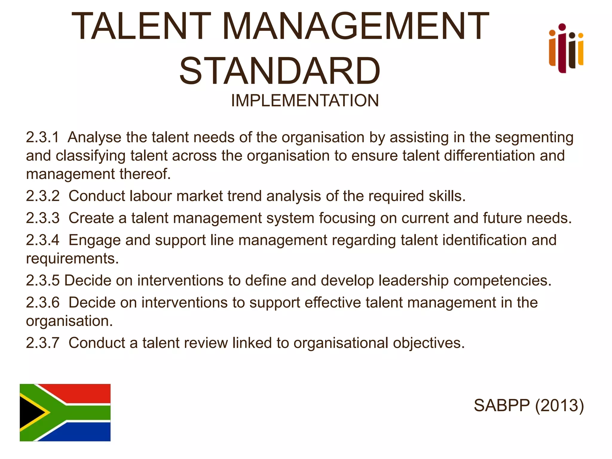 SABPP - HR Standards - HR Africa 2013 | PDF