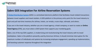 Sabre Airline Reservation System | PDF