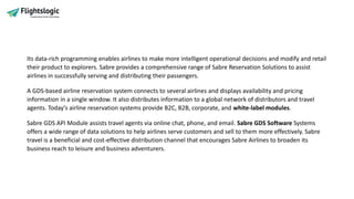 Sabre Airline Reservation System | PDF
