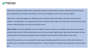 Sabre Airline Reservation System | PDF