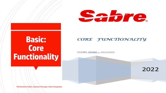 GDS-Sabre Reservation System: Reservation & Ticketing Basic and Advance ...