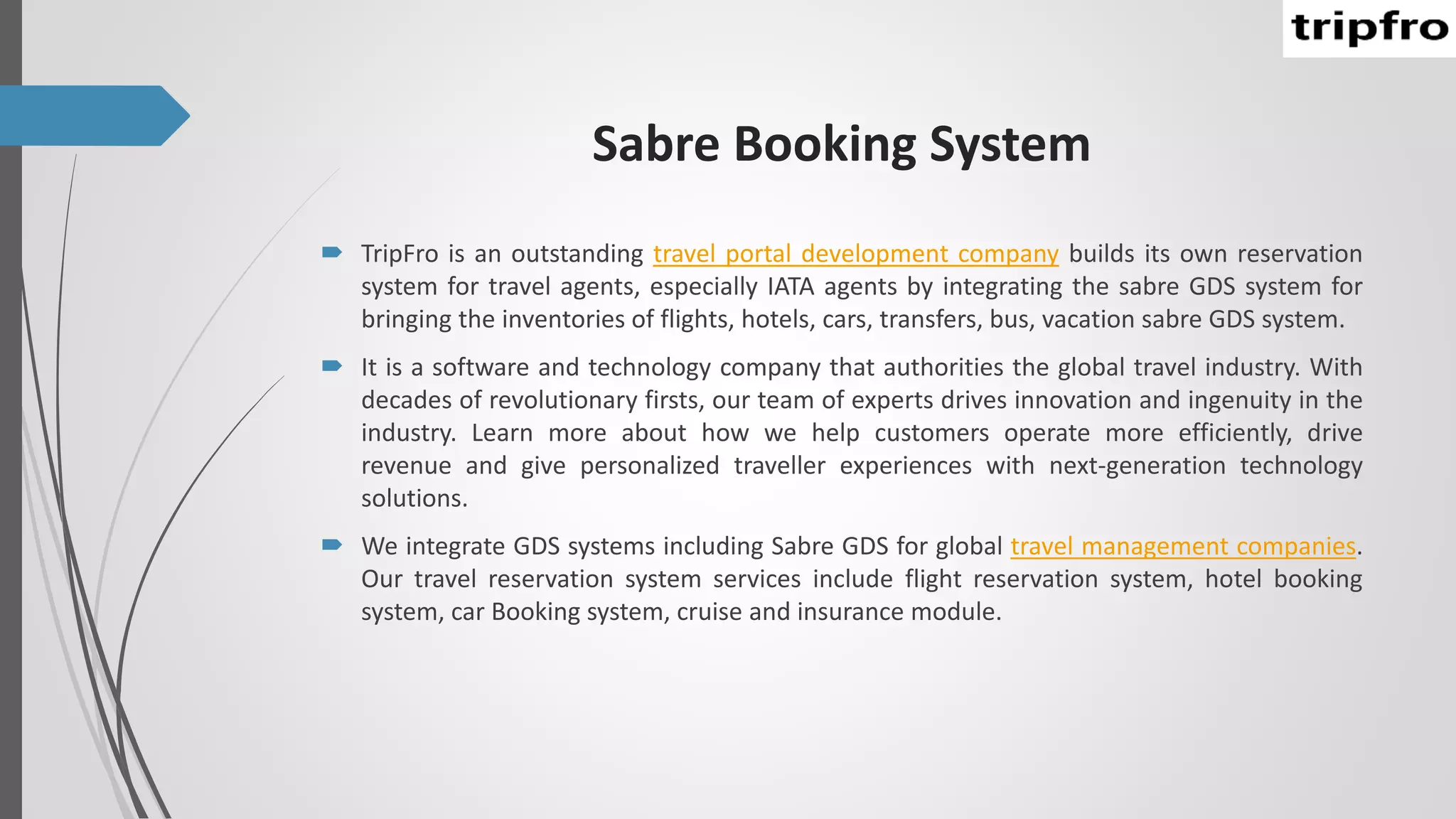 Sabre Booking System | PPT