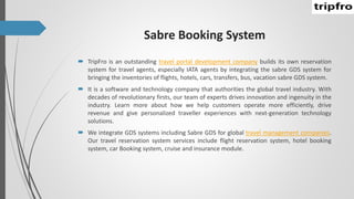 Sabre Booking System | PPT