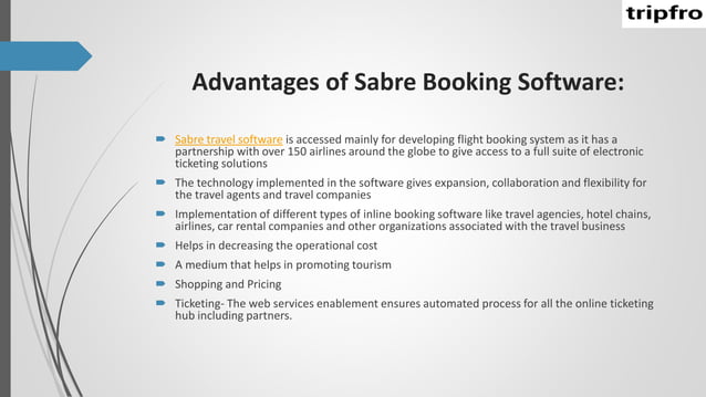 Sabre Booking System | PPT