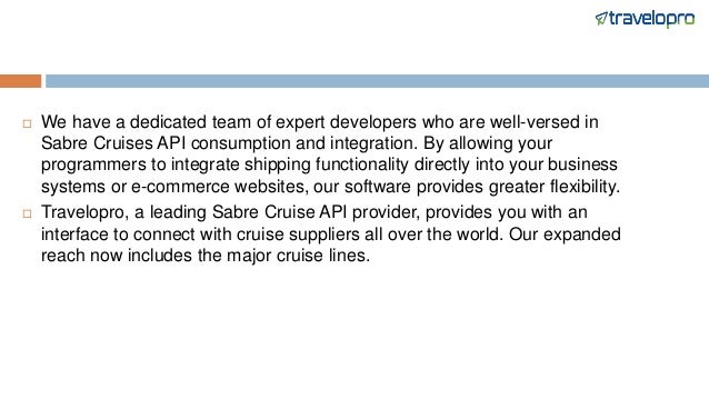 Sabre Cruises API | PPT