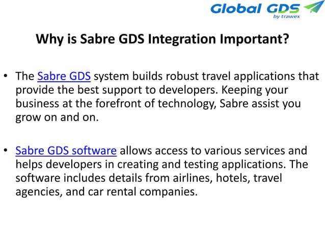 Sabre GDS | PPT