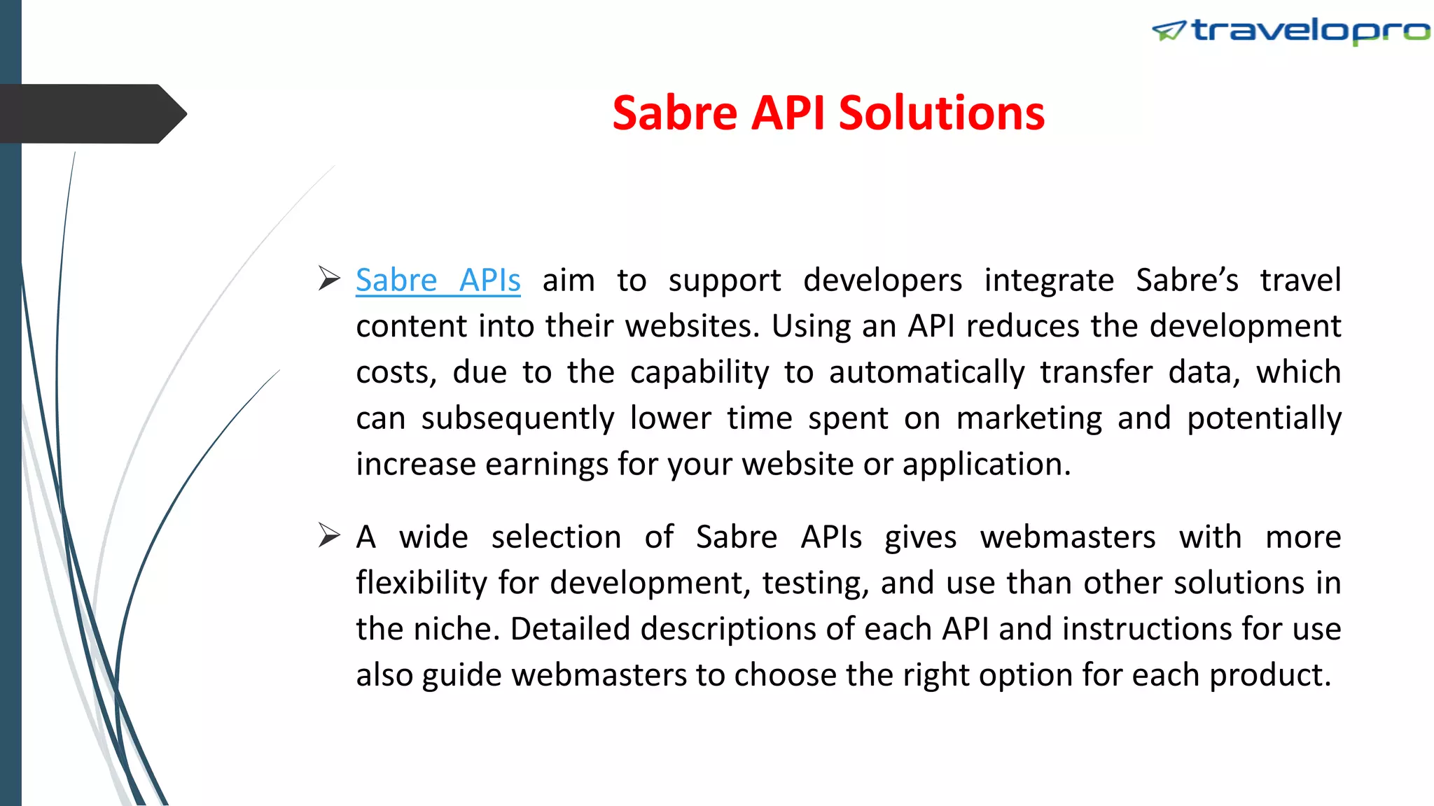 Sabre GDS API Integration.pptx