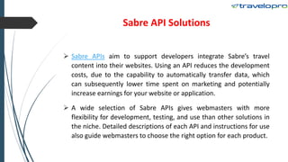 Sabre GDS API Integration.pptx