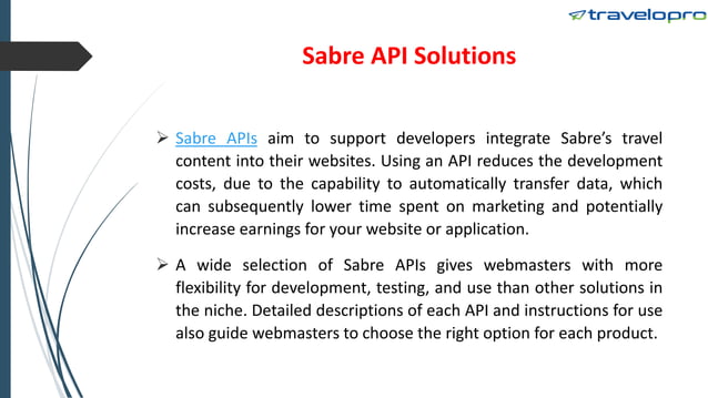 Sabre GDS API Integration.pptx