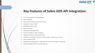 Sabre GDS API integration | PPT