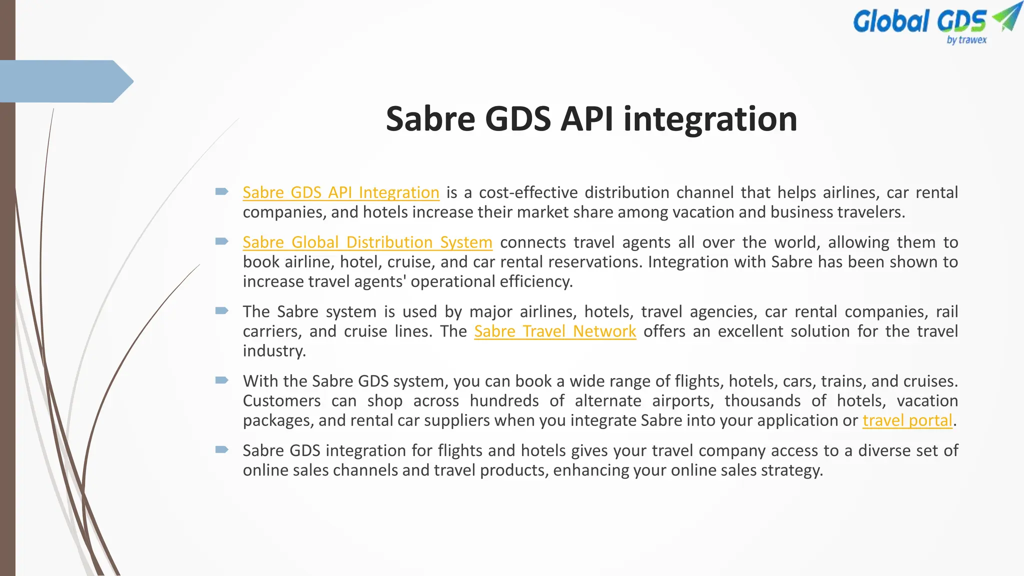 Sabre GDS API integration, Sabre GDS API | PPTX