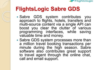 Sabre gds system | PPTX