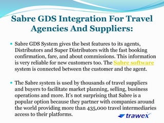Sabre GDS System, Sabre Reservation System | PPTX