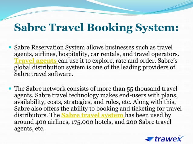 Sabre GDS System, Sabre Reservation System | PPT