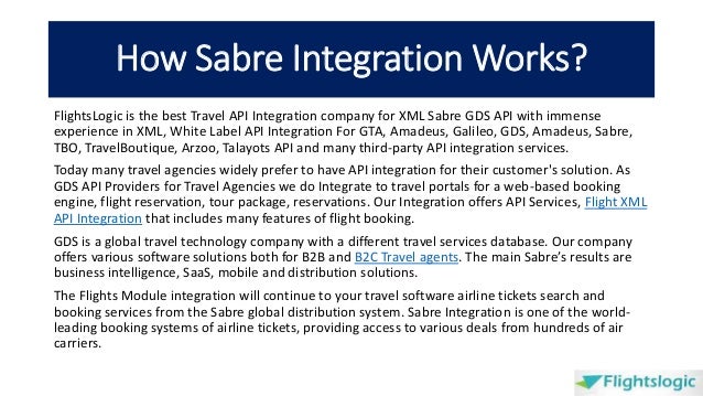 Sabre GDS Integration | PPT