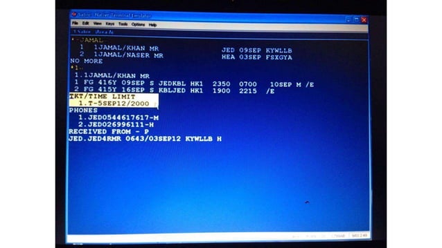 Sabre pnr | PPTX