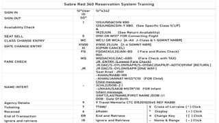 GDS Sabre Red 360 Quick Reference for Basic Learner (Air Ticketing & Reservation) | PDF