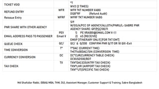 GDS Sabre Red 360 Quick Reference for Basic Learner (Air Ticketing & Reservation) | PDF