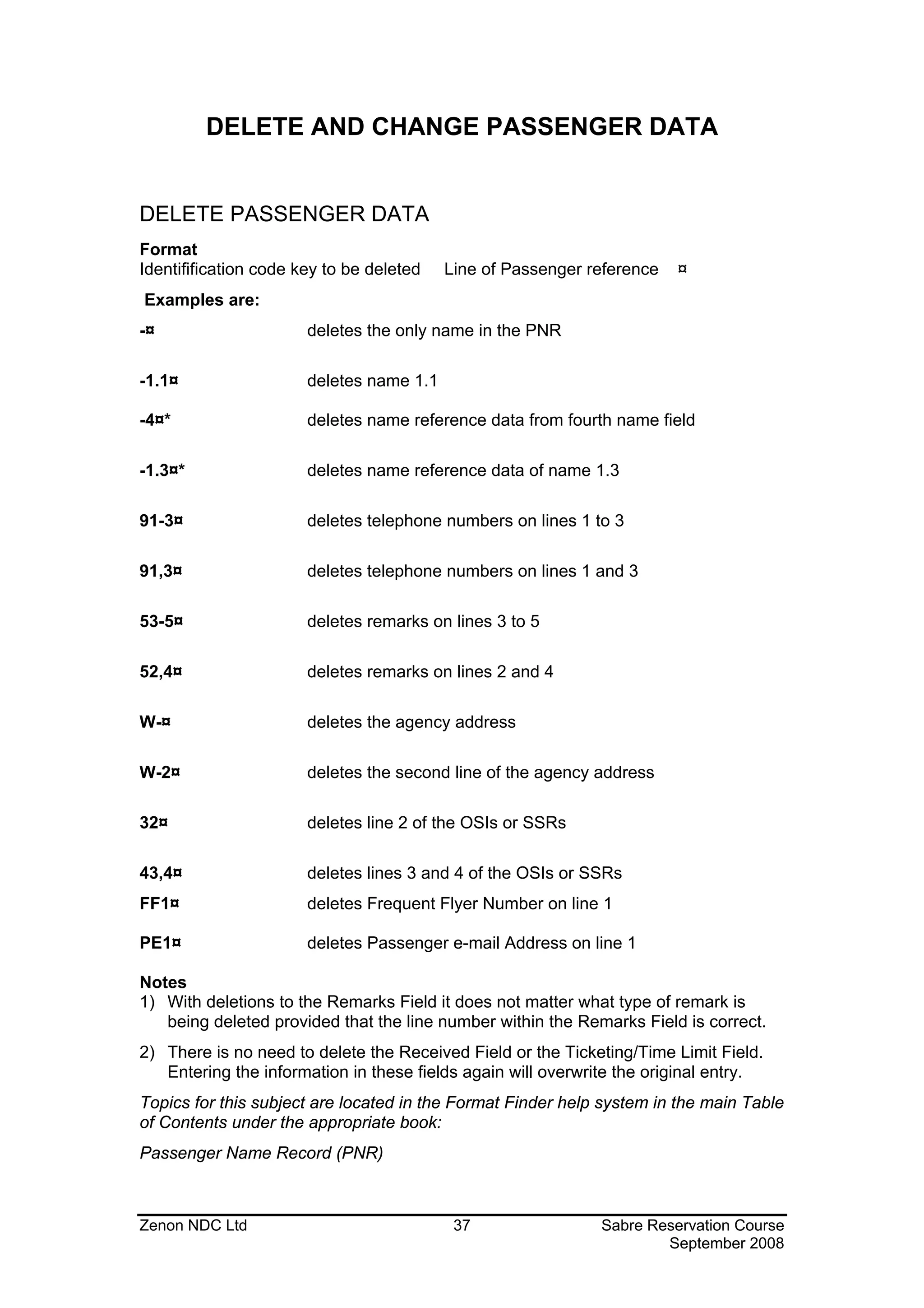 Sabre reservation manual | PDF