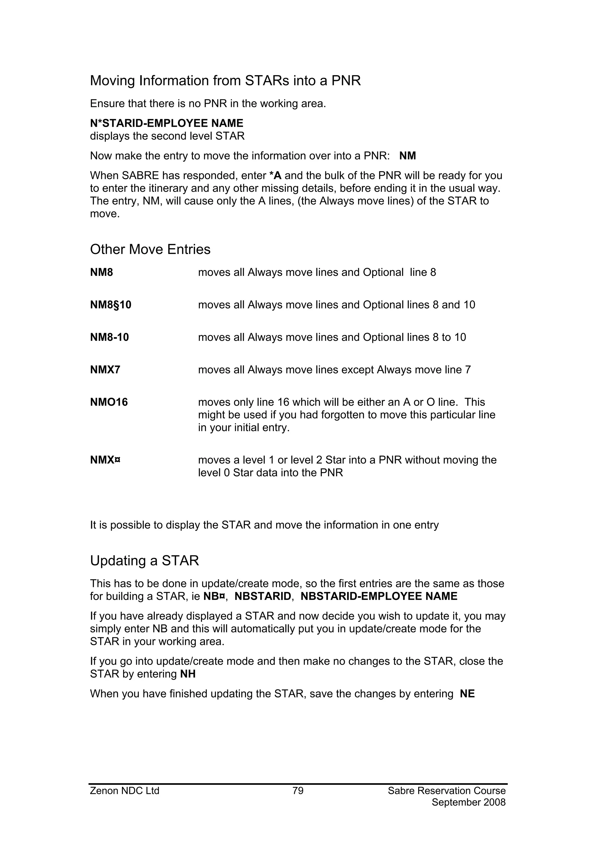 Sabre reservation manual | PDF