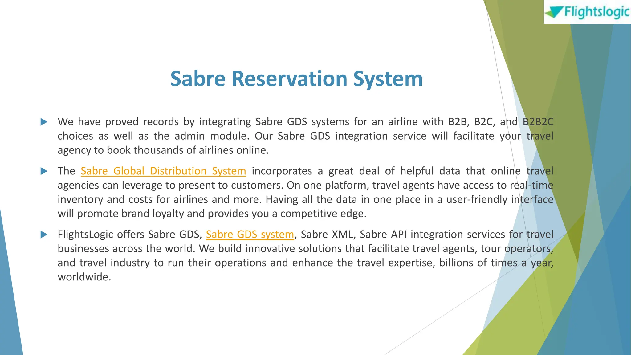 Sabre Reservation System | PPTX