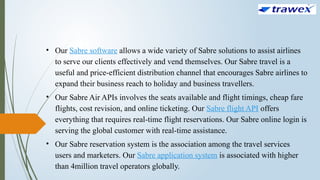 Sabre Reservation System | PPTX